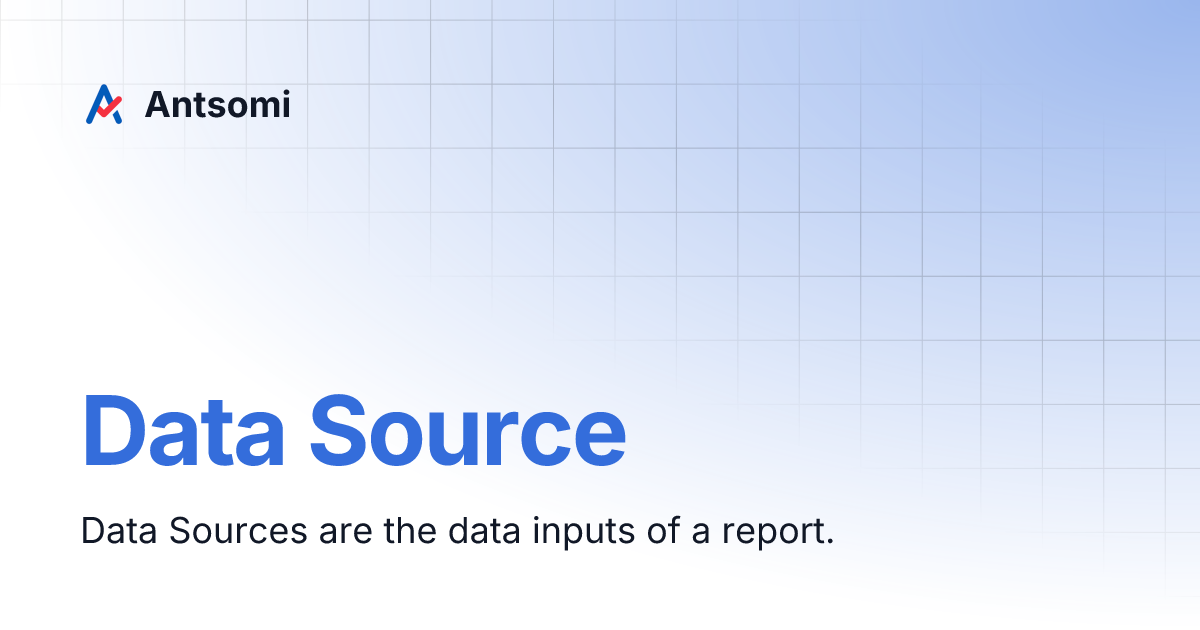Data Source | Antsomi