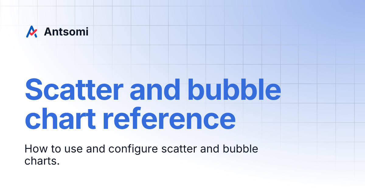 Scatter and bubble chart reference | Antsomi