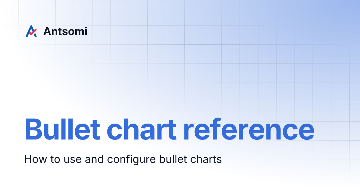 Bullet chart reference | Antsomi