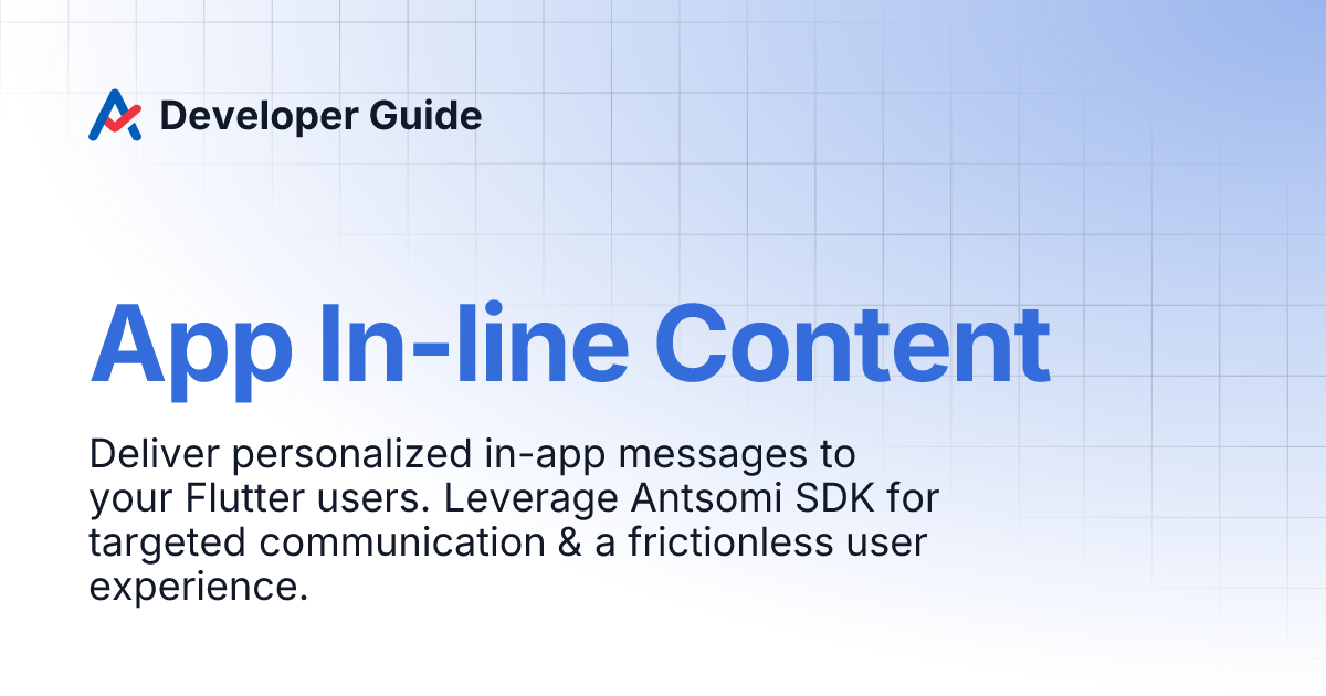 App In-line Content | Developer Guide