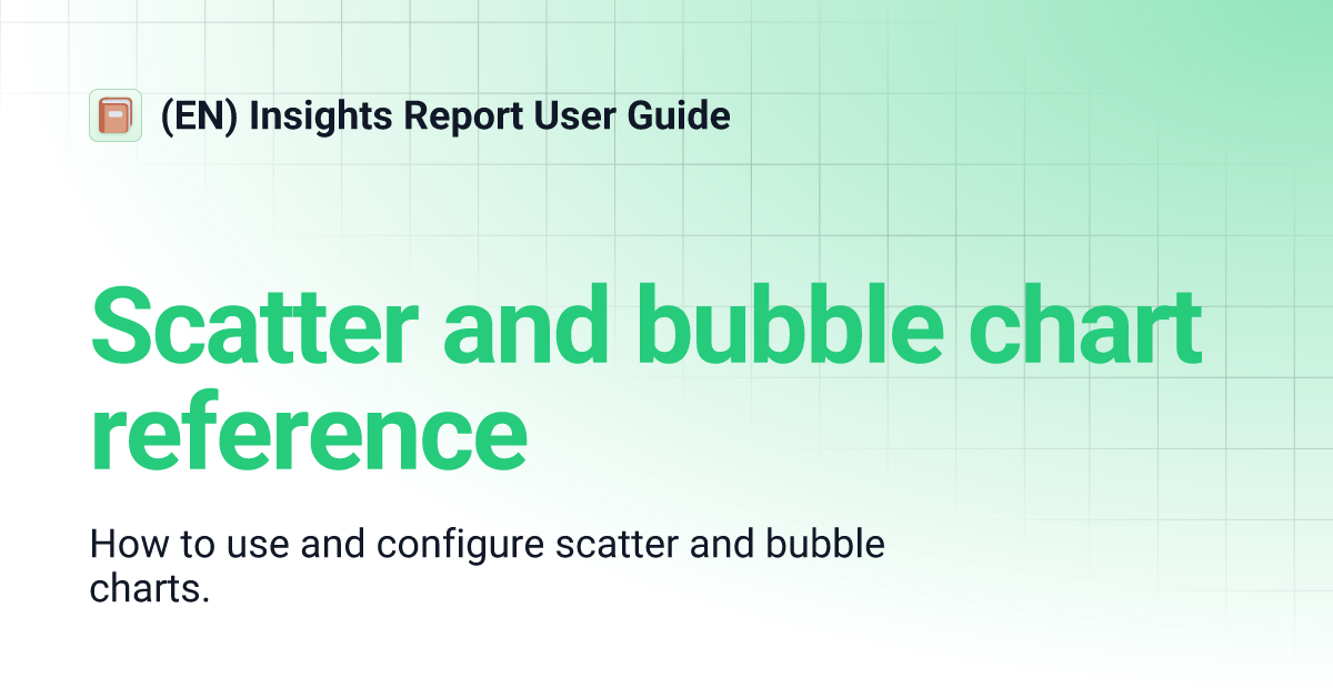 Scatter and bubble chart reference | (EN) Insights Report User Guide